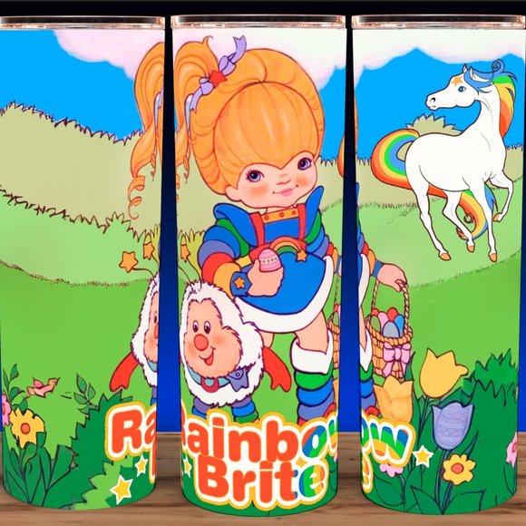 Dining | Rainbow Brite With Starlite Easter Egg Hunt Cartoon 8s Cup Mug Tumbler | Poshmark